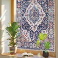 Bohemian Window Privacy Film, Vintage Tribal Boho Floral Monaco Ethnic ...