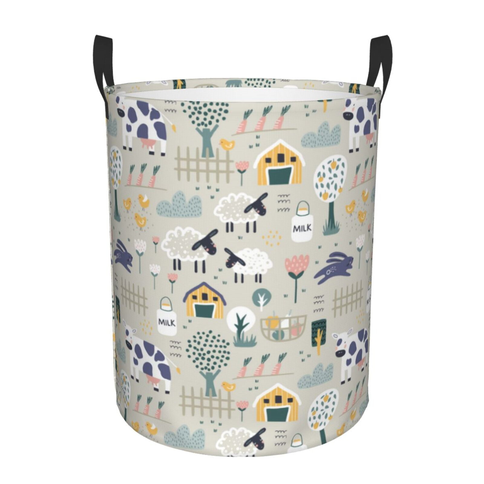 Bohemian cow sheep rabbit milk Laundry Basket, Laundry Hamper ...