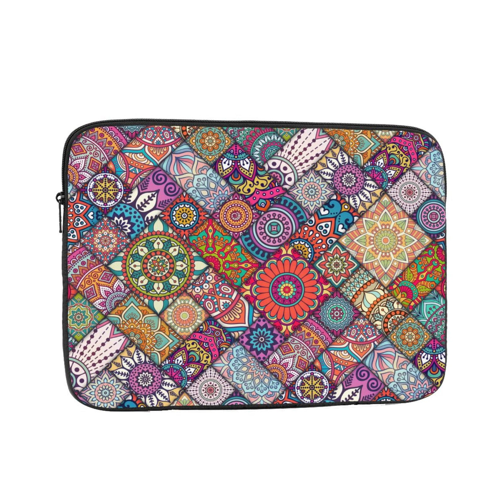 Bohemian ethnic floral Portable Laptop Sleeve Compatible with MacBook ...
