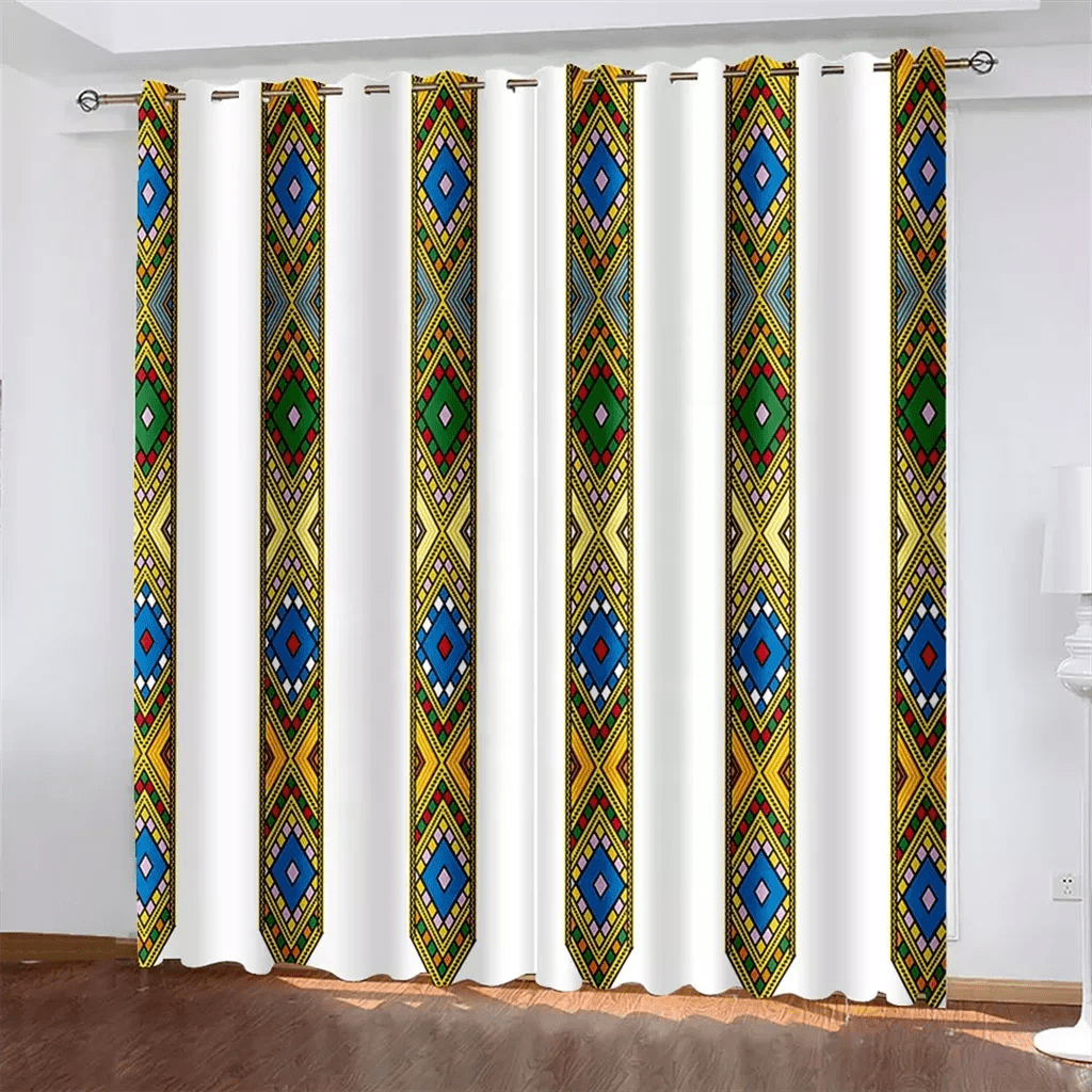 Bohemian ethnic wind curtains Living Room Bedroom Home landscaping ...