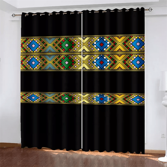 Bohemian ethnic wind curtains Living Room Bedroom Home landscaping personality decor 90g ...