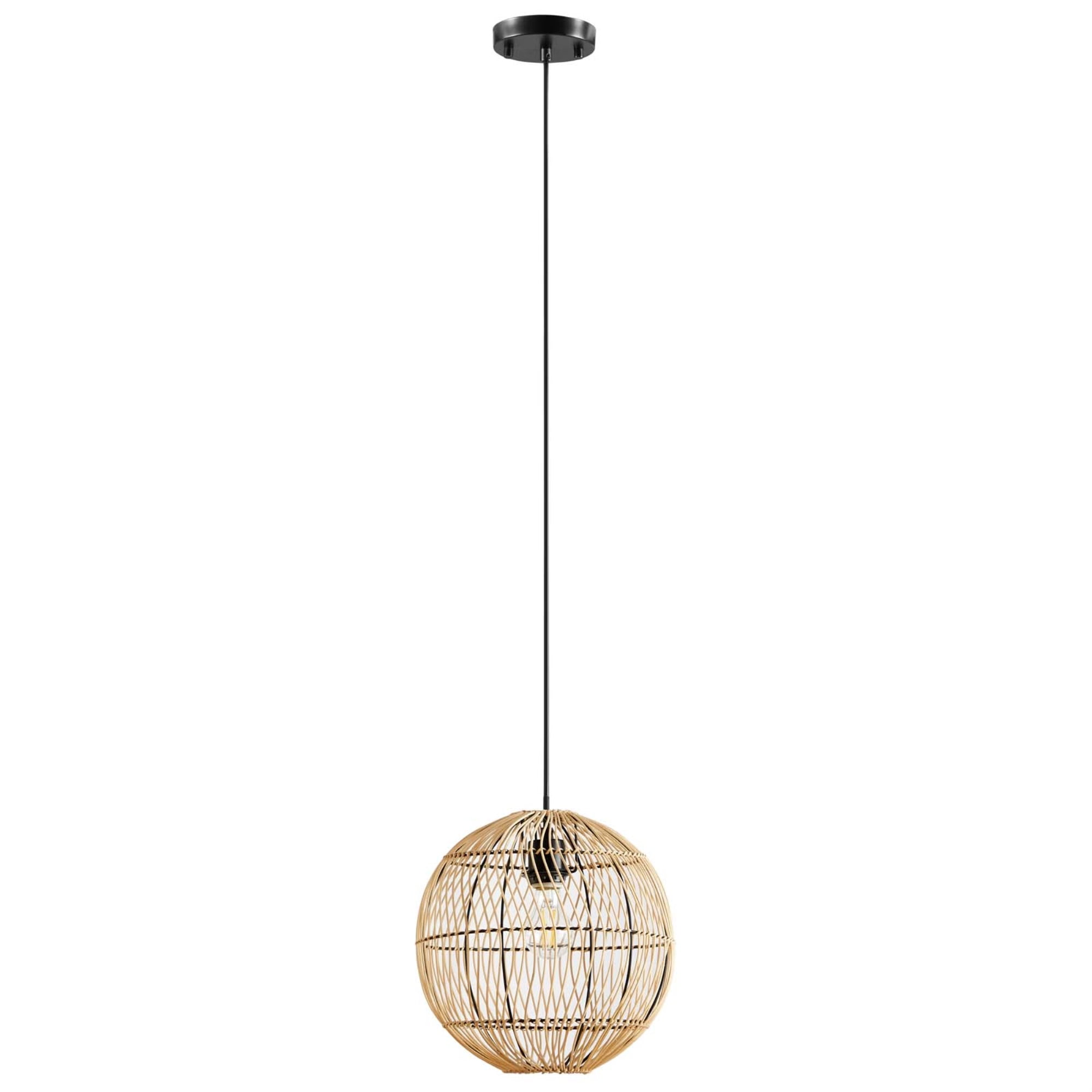 Bohemian-inspired Ergode Rattan Pendant Light - Rustic Craftsmanship ...