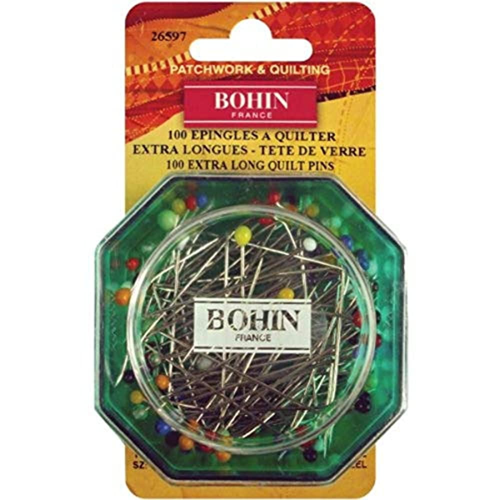 Bohin Glass Head Quilting Pins - 100/Pkg - Walmart.com