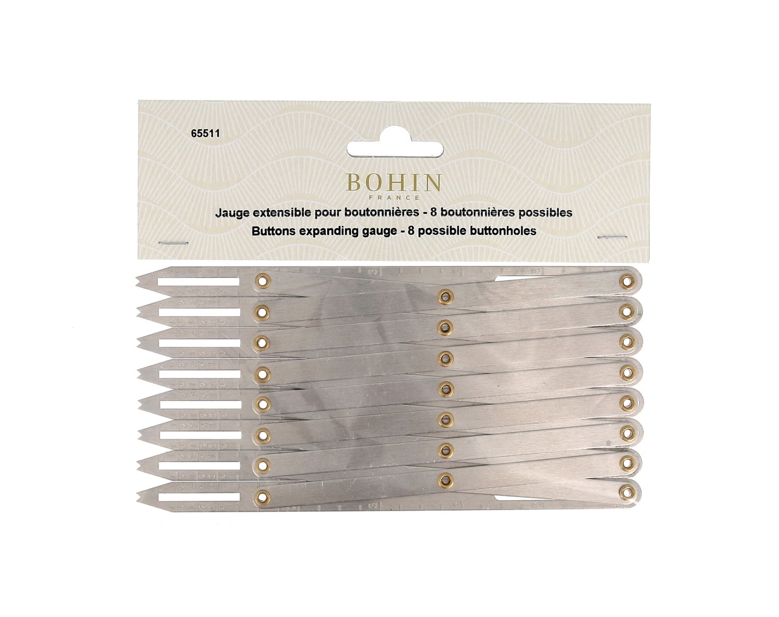 Bohin Expanding Button Gauge Silver 65511 - Walmart.com