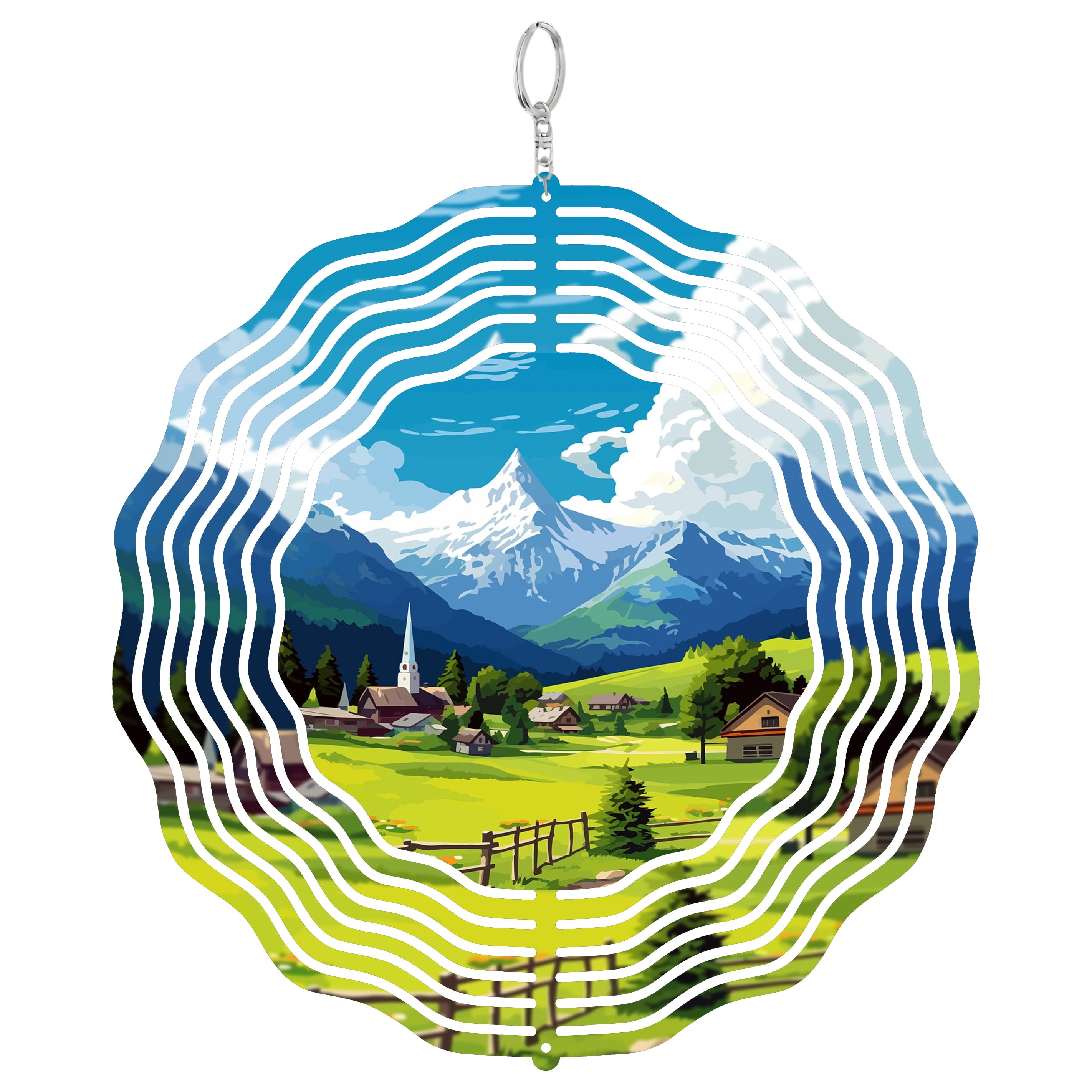 Bohinjska Bistrica 3D Wind Spinner Kinetic Hanging Yard Decoration ...