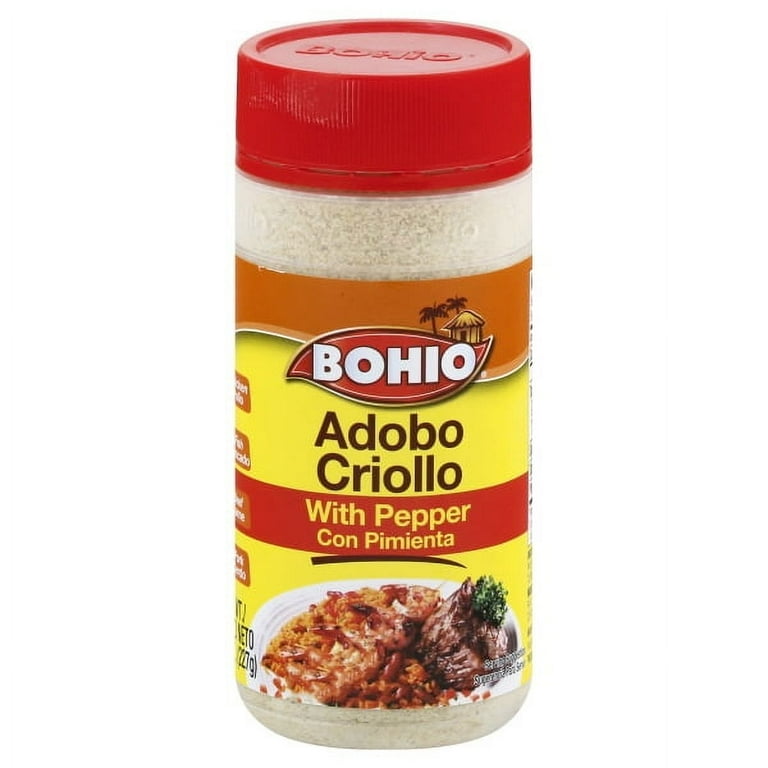 Adobo Portoricain Bohio Adobo Criollo With Pepper, Calorie Free, 7.5