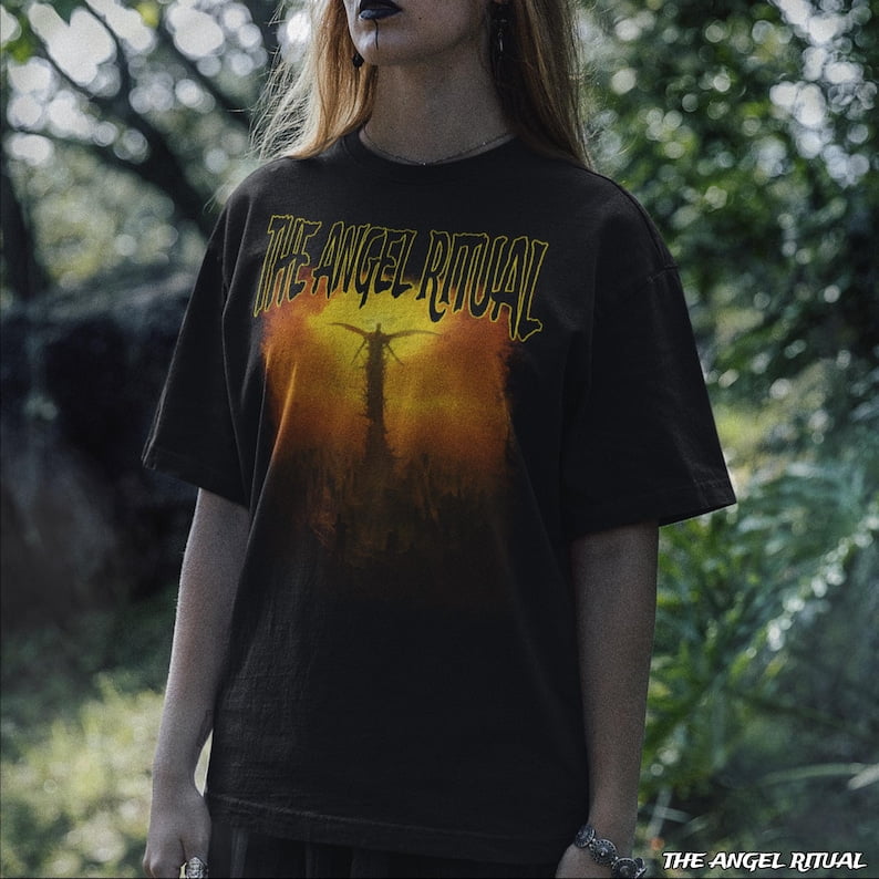 Bohis Blie-WM161 NEW BRAND, team t-shirts, Fallen Angel Gothic Style ...