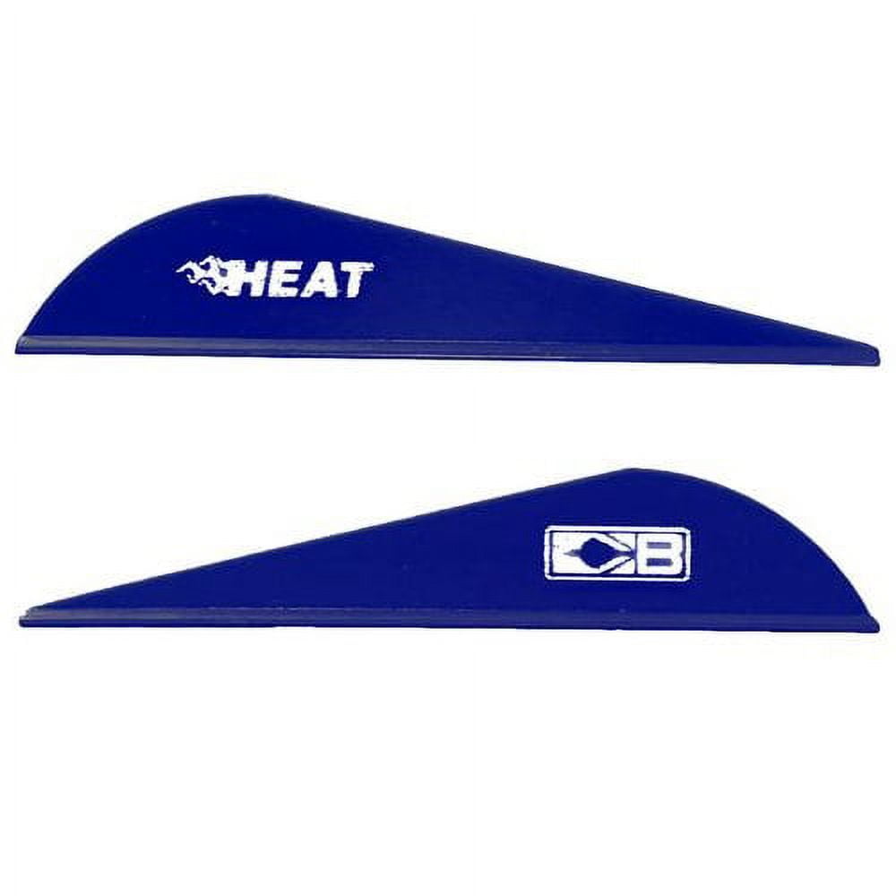 Bohning 101036BL25 Heat Vanes Archery Blue 36-Pack 2.5" Hunting Arrow ...