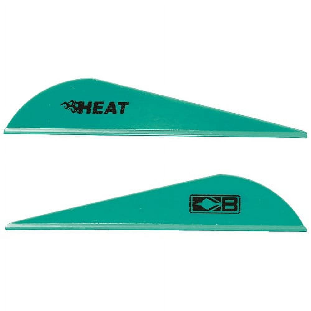 Bohning 101036TL25 Heat Vanes Archery Teal 36-Pack 2.5" Hunting Arrow ...