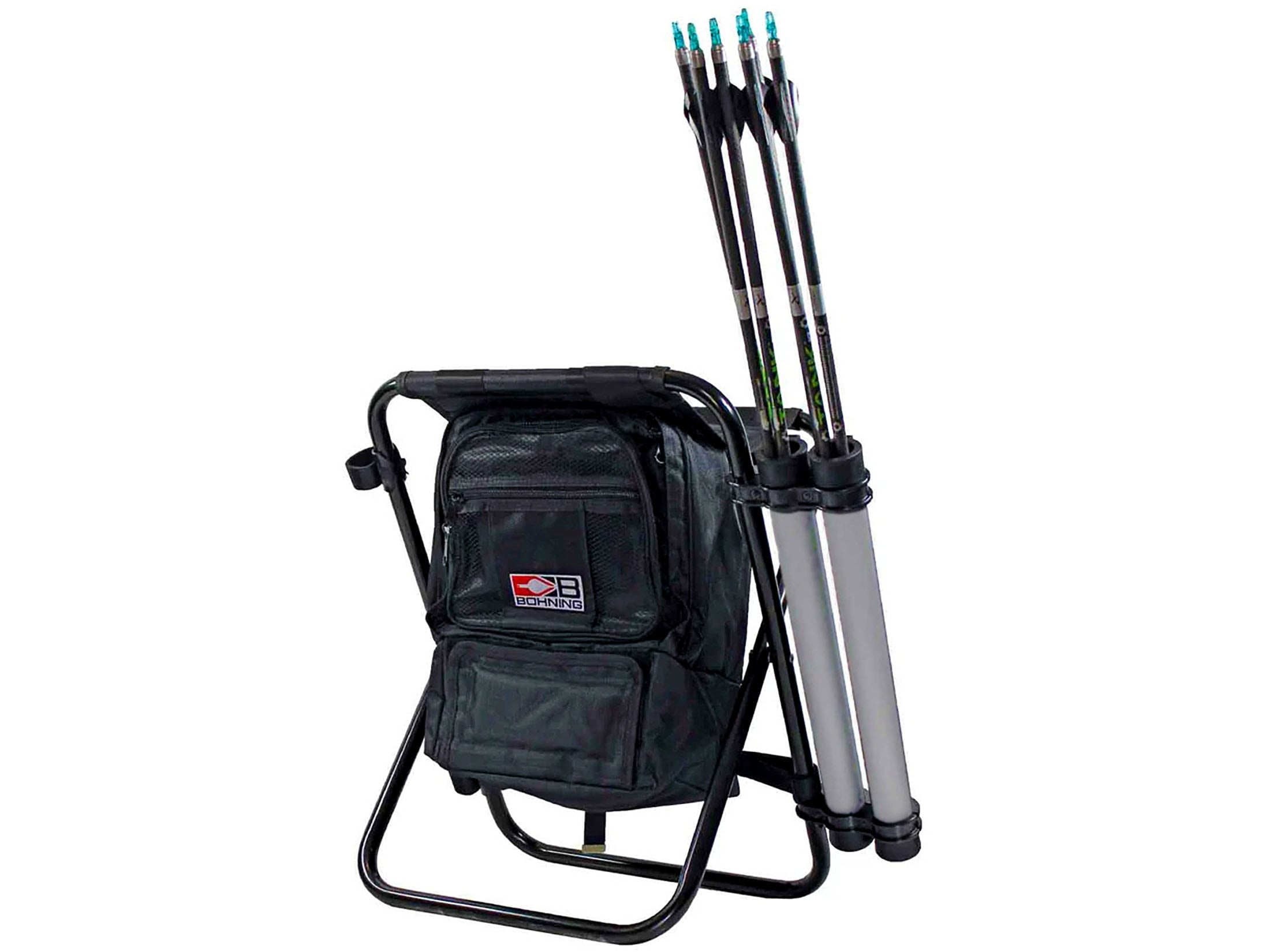 Bohning Shooters Stool with Arrow Tubes/Umbrella Holder Black - Walmart.com