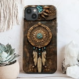 Boho 3D Clay-Like Feather Design Dreamcatcher Phone Case 11 12 13 14 15 ...