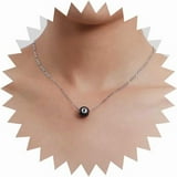 Boho 8 Ball Pendant Necklace Pool Ball Choker Necklace Black Eight ...