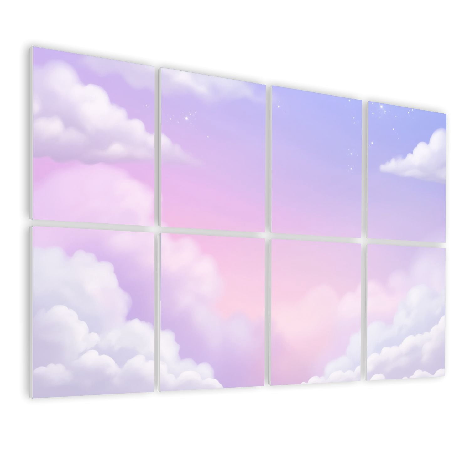 Boho 8 Pack Art Acoustic Panels Sound Absorbing Pastel Dreamy ...