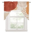 Boho Abstract Kitchen Curtains Swag Valance for Windows/Bathroom/Cafe ...