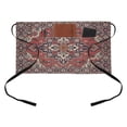 Boho Abstract Plant Kitchen Restaurant Half Waist Apron, Vintage Red ...