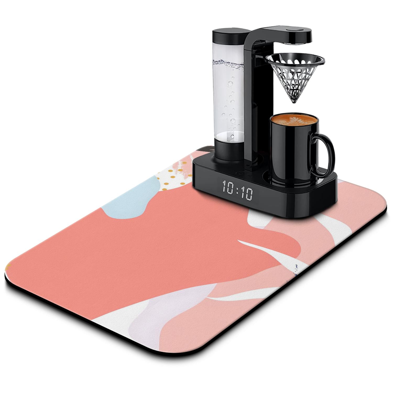 Boho Abstract Quick-Drying Coffee Mat, 19.5x12in Stain Absorbent ...