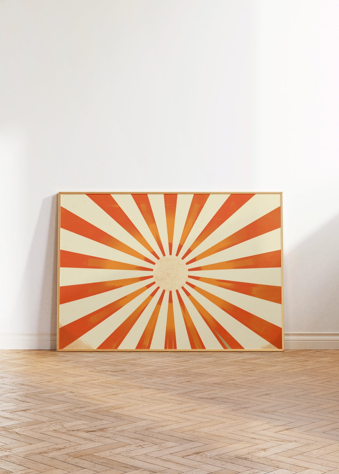 Boho Abstract Sun Art Print, Mid Century Sunlight Boho Decor, Modern ...