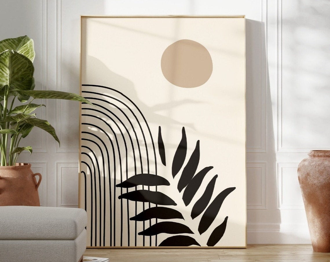 Boho Abstract Wall Art Print, Boho Wall Decor, Boho Wall Art Decor Gift ...