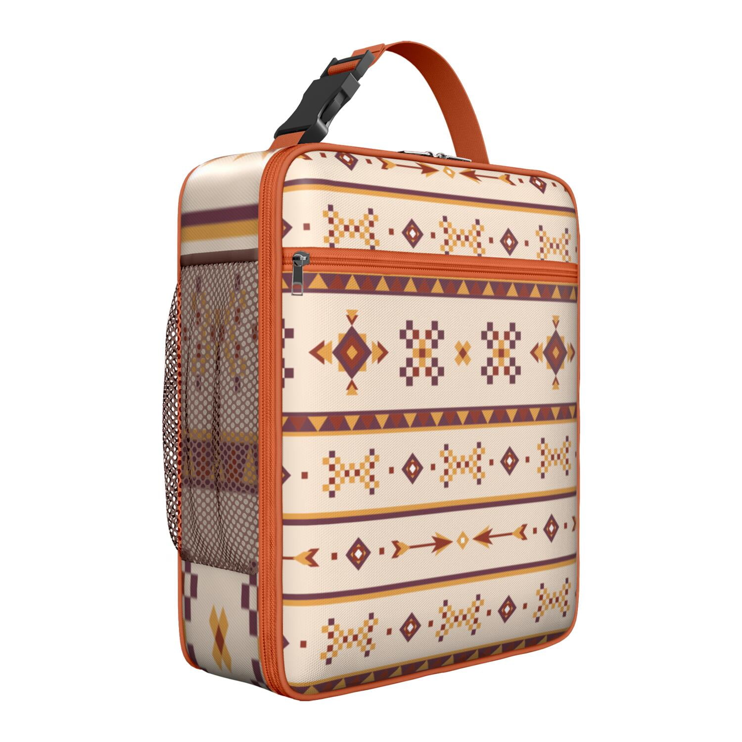 Boho Aesthetic Lunch Tote, Durable Thermal Meal Bag with Spacious ...