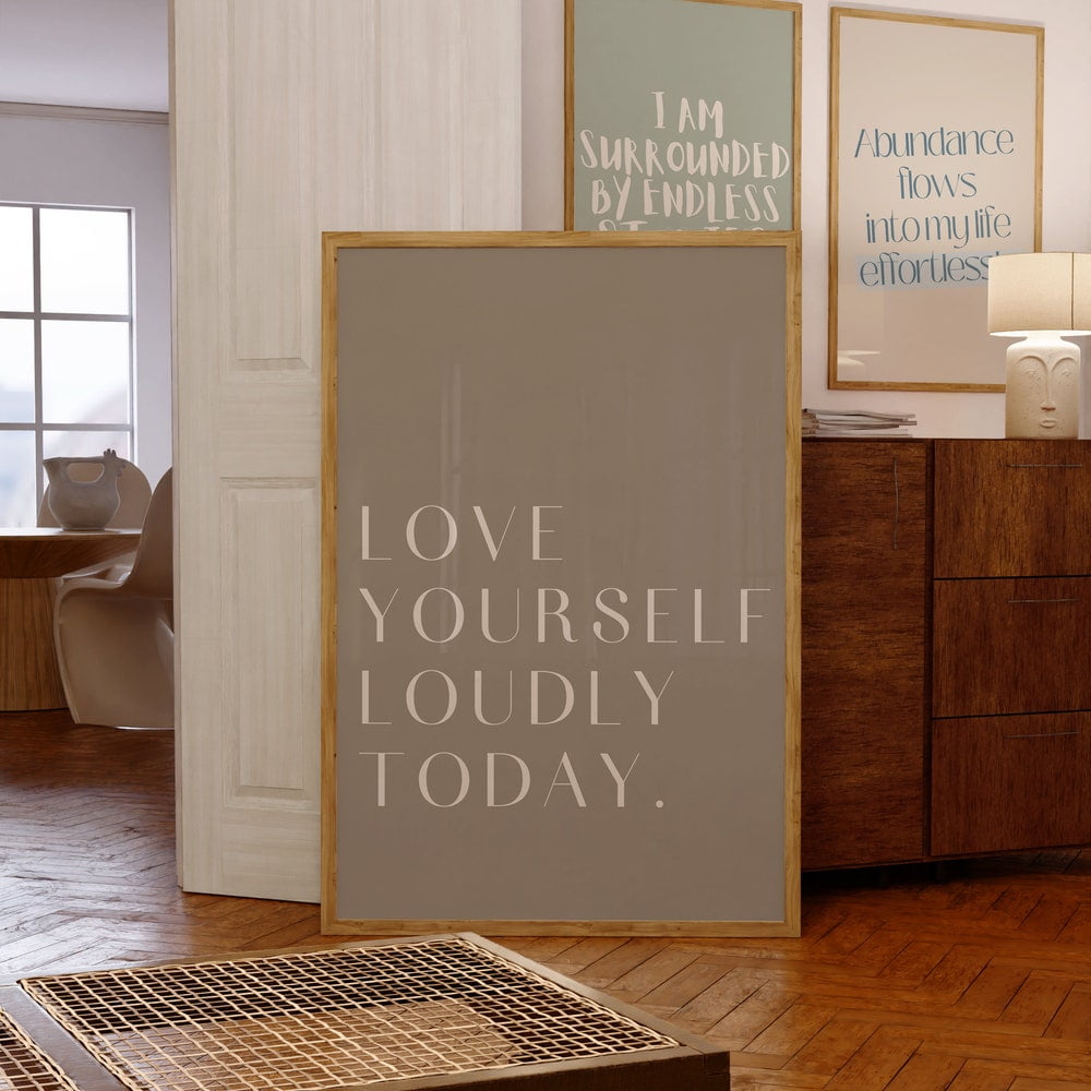 Boho Affirmations Poster: Law Of Attraction Trendy Wall Art UNFRAMED ...