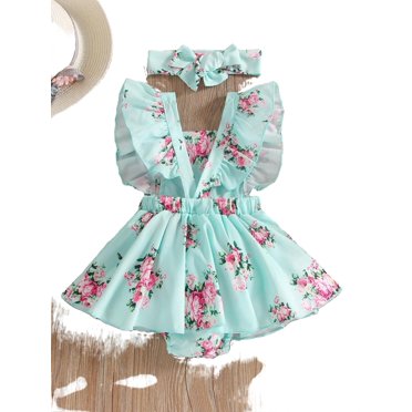 PatPat Family Matching Dresses Blue Women L Mommy and Me Floral Print ...