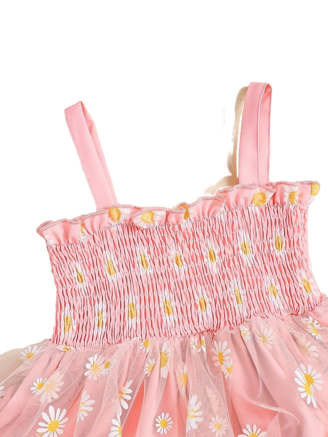 Boho All Over Print Straps Cami Sleeveless Baby Pink Baby Dresses (Baby ...