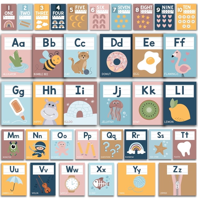 Boho Alphabet For Classroom Wall Line - Alphabet Letters For Classroom ...