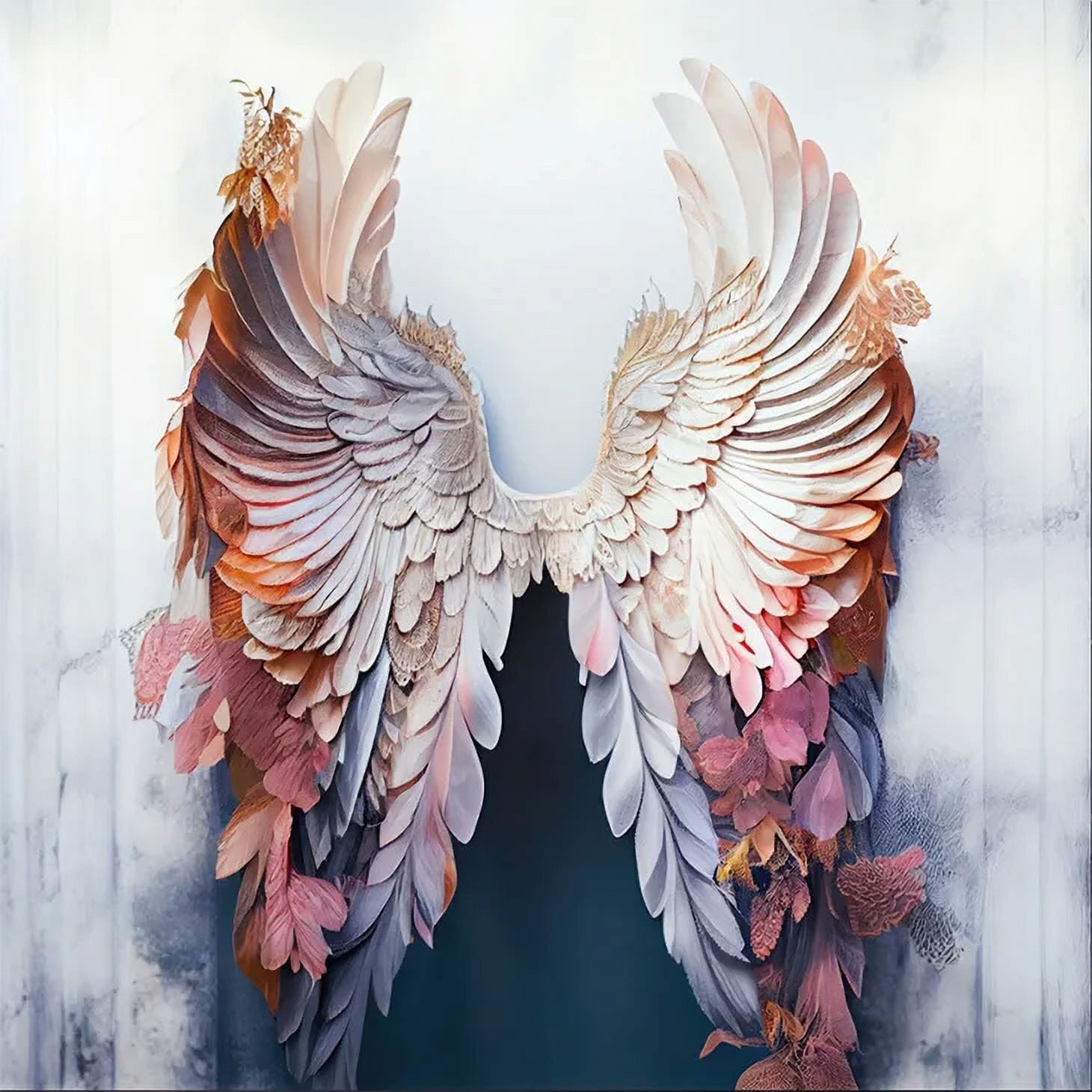 Boho Angel Wings Floral Adult Birthday Wedding Maternity Portrait r ...