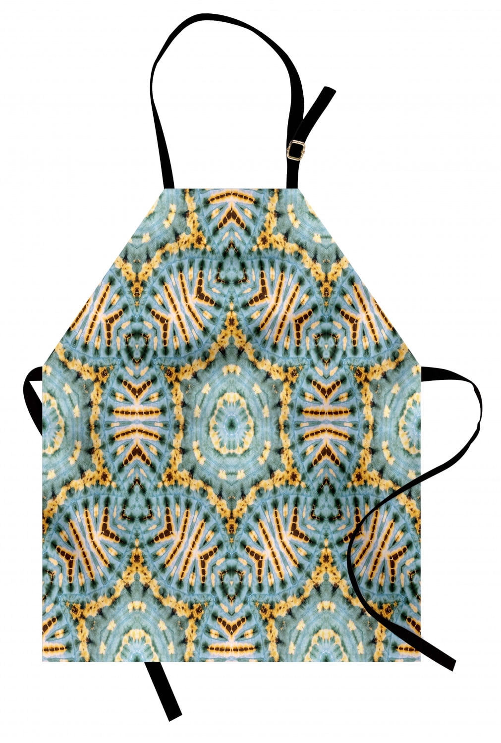 Boho Apron Tribal Boho Pattern with Odd Geometric Triangles Sacred ...