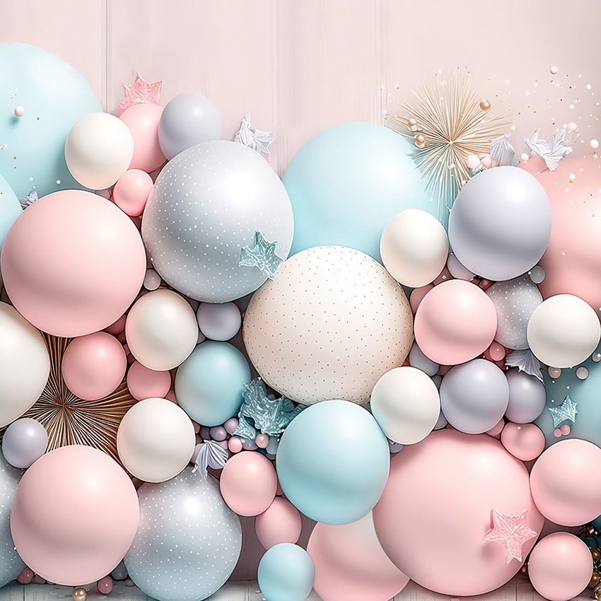 Boho Arch Balloon Pink Flower Kid Birthday Party Cake Smash Portrait r ...