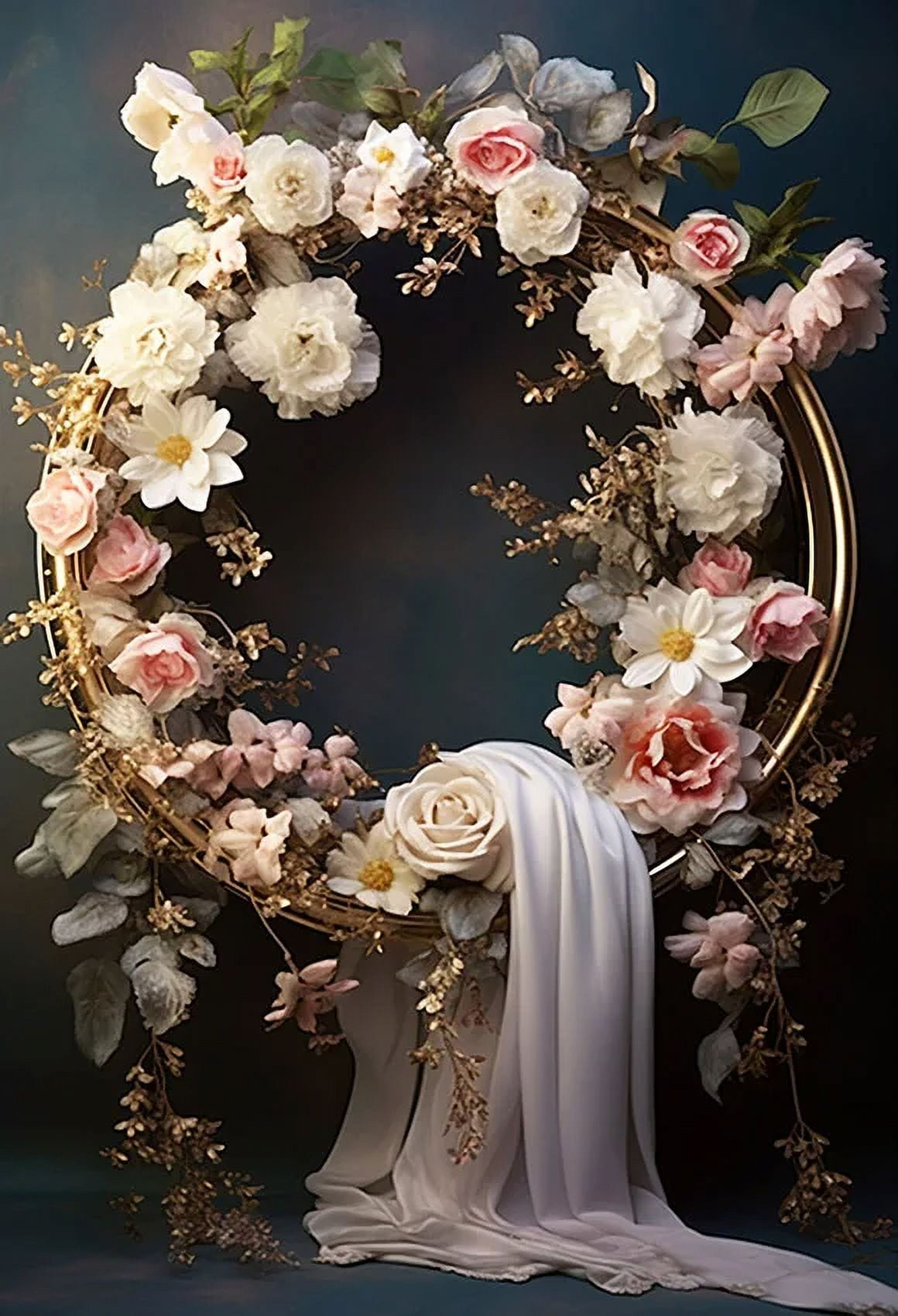 Boho Arch Swing Flower Adult Birthday Wedding Maternity Art Portrait r ...