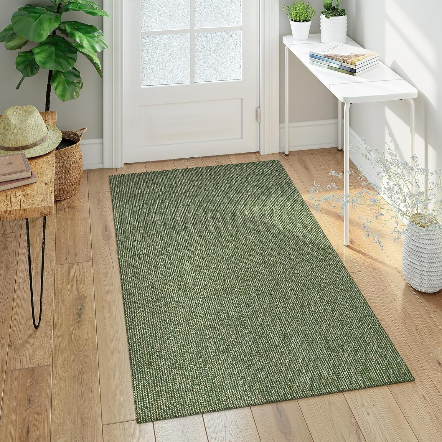 Boho Area Rug, 3x5 Machine Washable Rugs for Kitchen, Non-Skid Low Pile ...