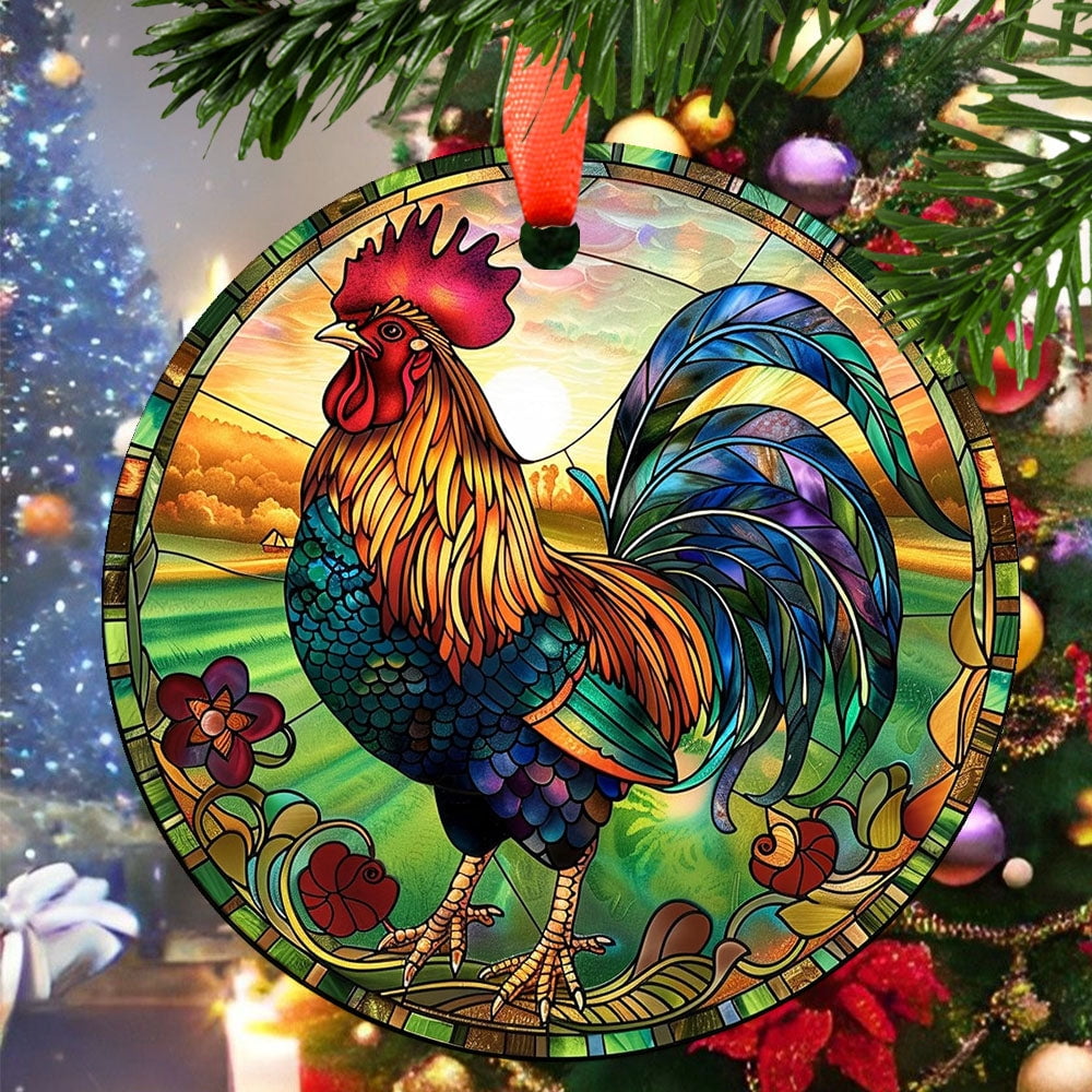 Boho Aries Ram Christmas Ornament, Ceramic/Acrylic Ornament, Special ...