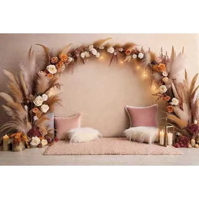 Boho Autumn Photography Background Bohemia Cowboy Farm Photocall ...