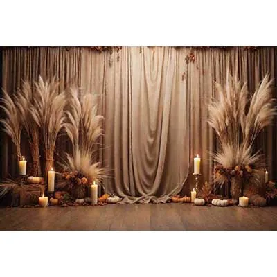 Boho Autumn Photography Background Bohemia Farm Thanksgiving Photocall ...