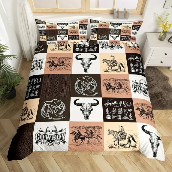Boho Aztec Bedding Set Full King Size for Teens Adults Men Women Quilt ...
