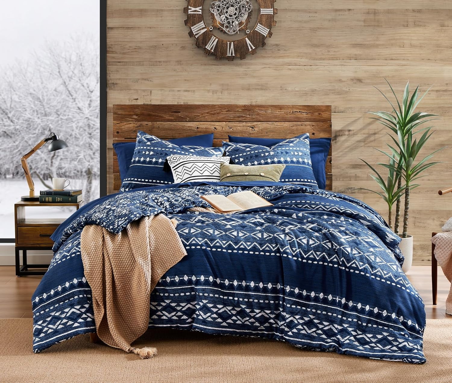 Boho Aztec Comforter Set 8 Pieces, All Season Reversible Bed in A Bag ...