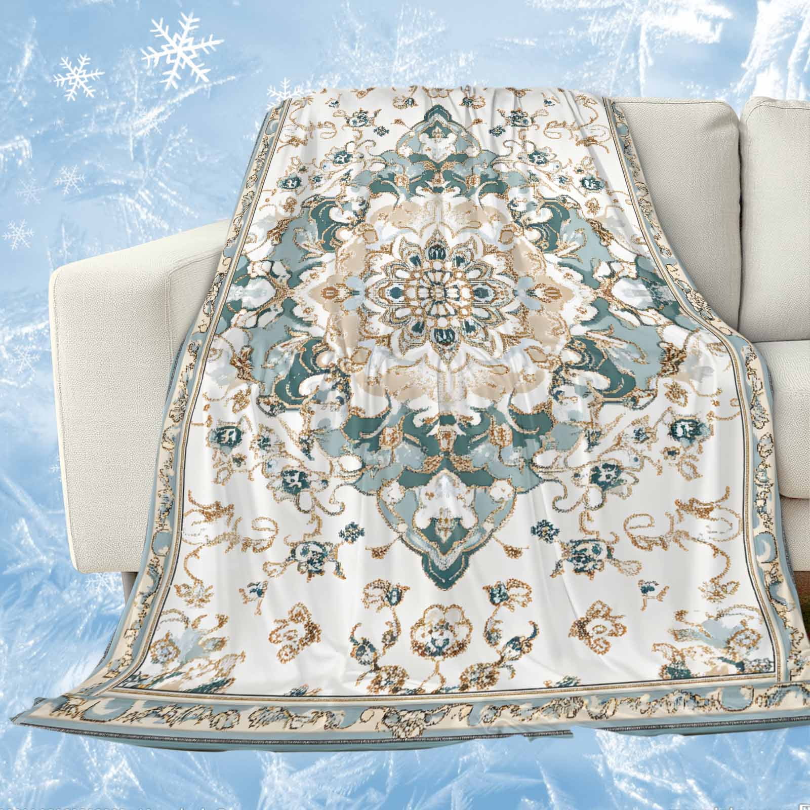 Boho Aztec Cooling Blanket,Lightweight Breathable Summer Throw Blanket ...