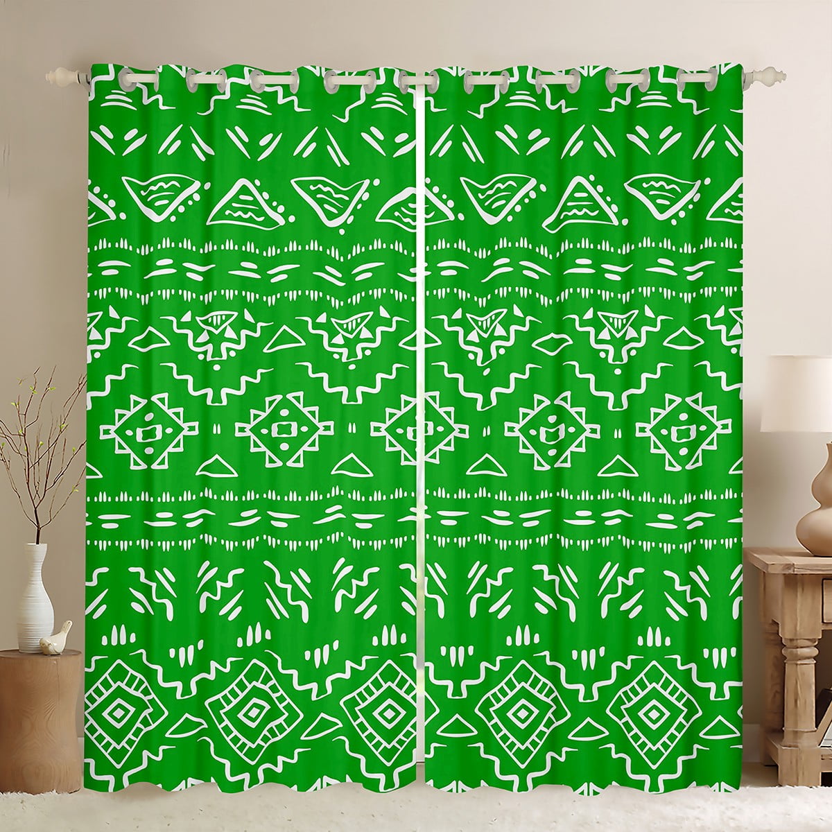 Boho Aztec Curtains & Drapes 42"Wx84"L Southwestern Curtains Exotic ...
