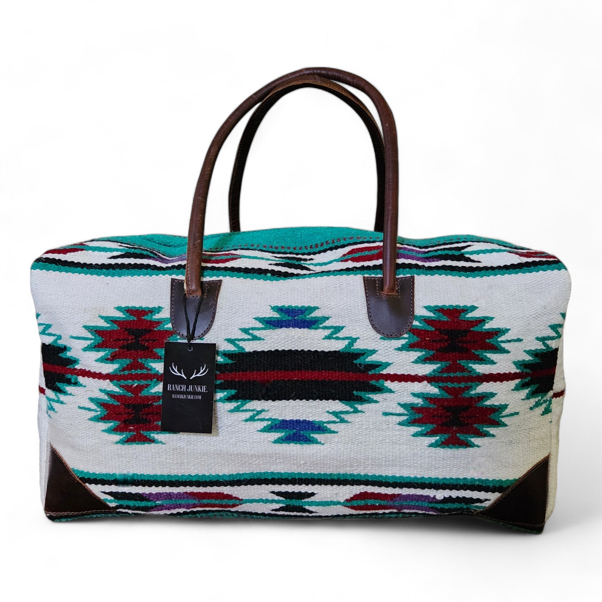 Boho Aztec Large Weekender Southwestern Duffel Bag Maren Saddle Blanket ...