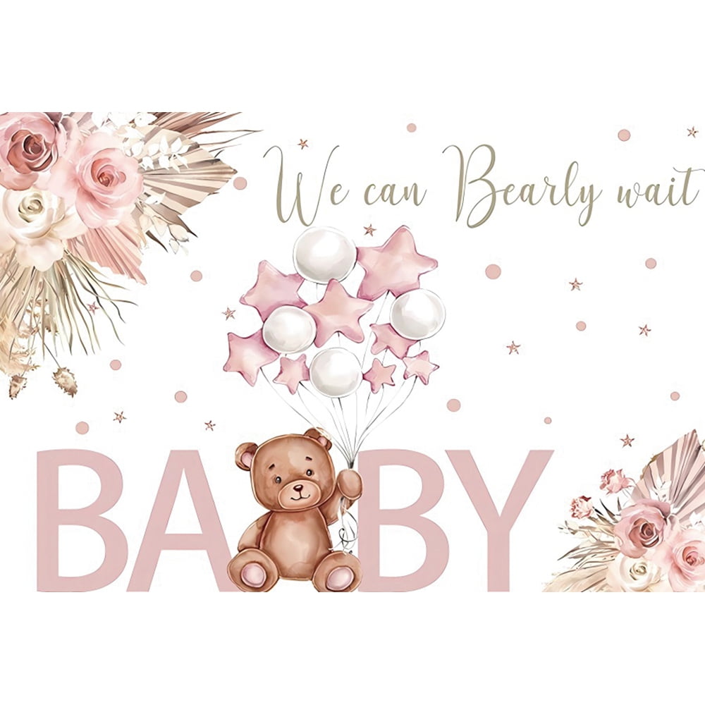 Boho Baby Shower Backdrop Pampas Grass Bohemian Flower Boys Girls 1st ...