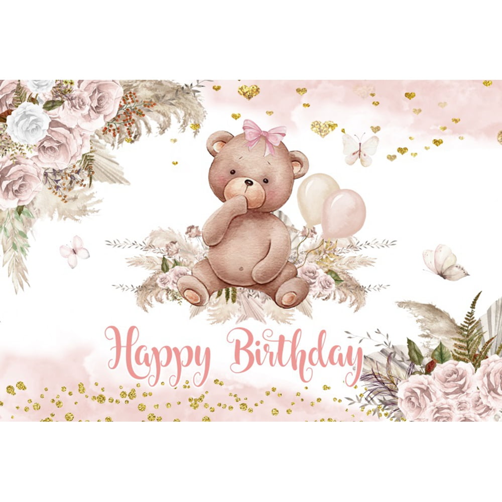 Boho Baby Shower Backdrop Pampas Grass Bohemian Flower Boys Girls 1st ...