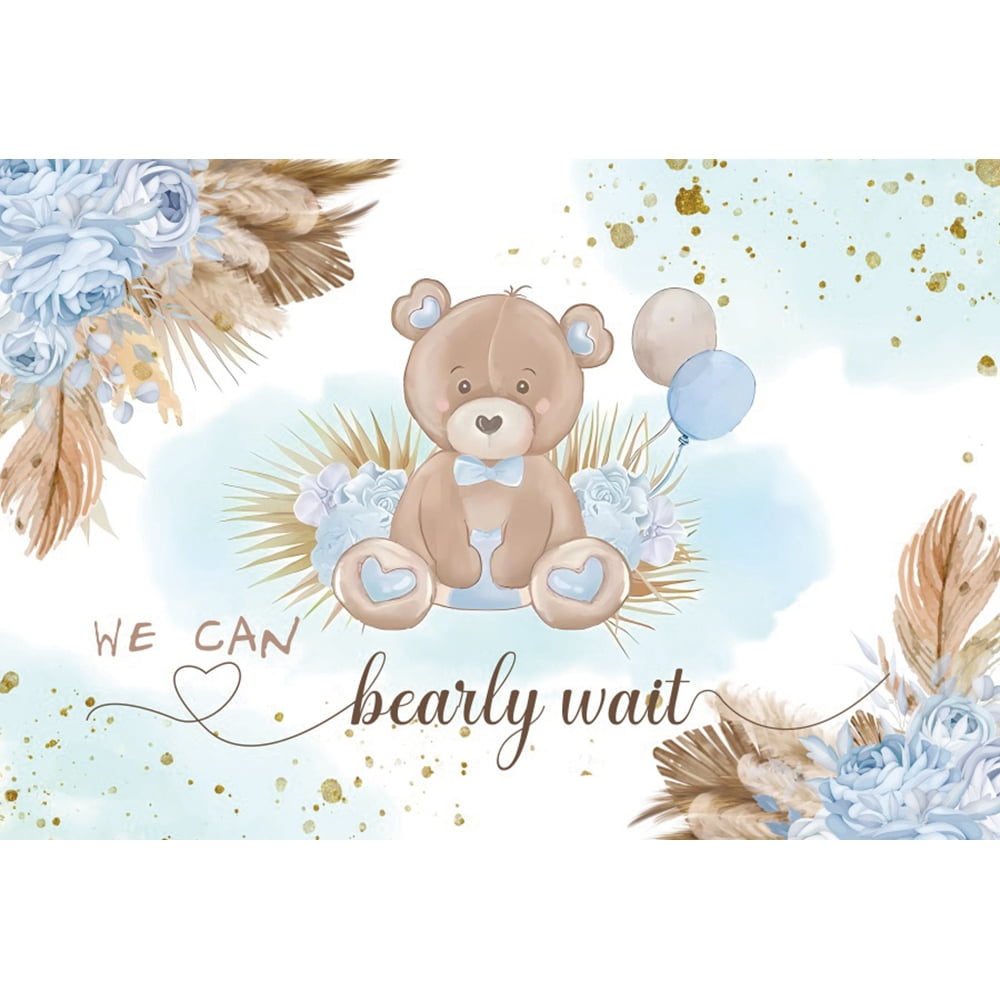 Boho Baby Shower Backdrop Pampas Grass Bohemian Flower Boys Girls 1st ...