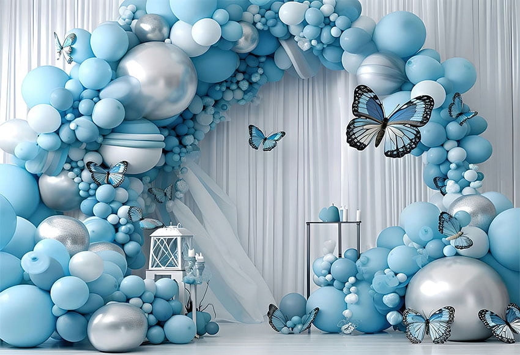 Boho Balloon Floral Child Birthday Party Cake SmashPortrait r Backdrop ...
