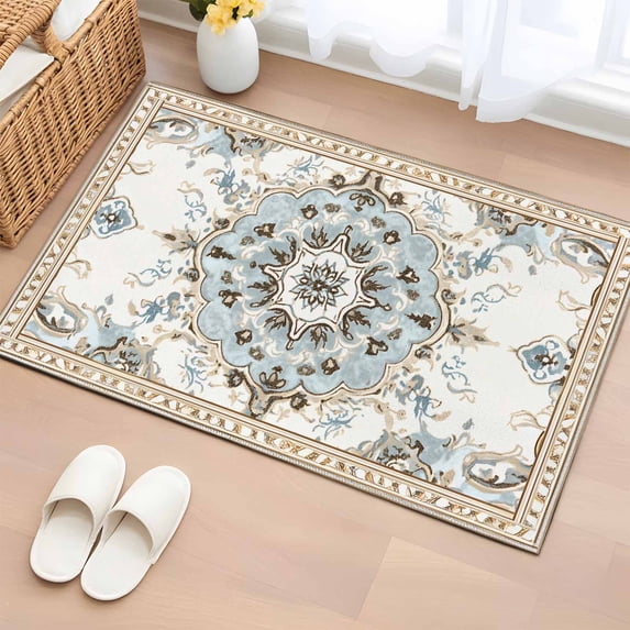 Boho Bathroom Mats 2x3 FT, Non Slip Small Kitchen Mat, Ethnic Aztec ...