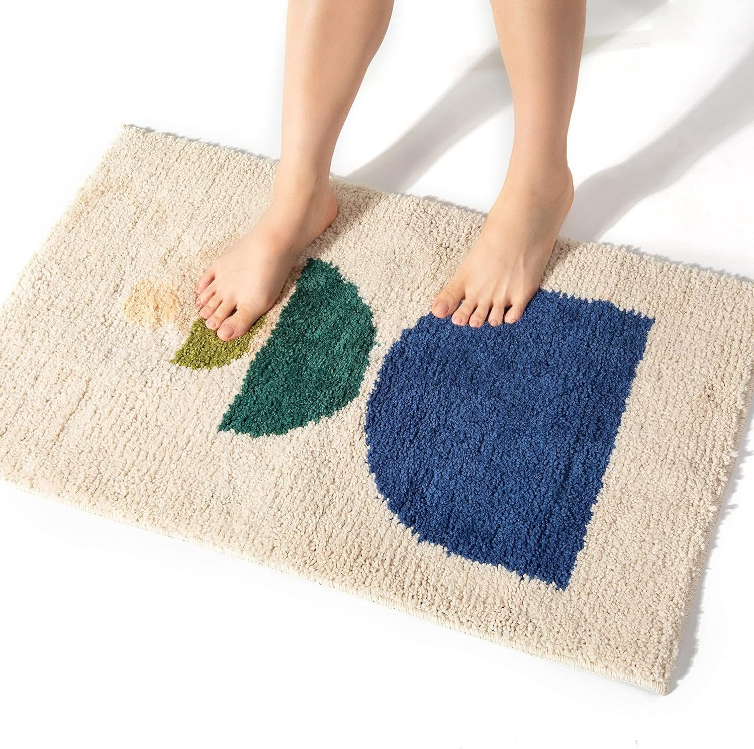 Boho Bathroom Rugs Non-Slip Abstract Bath Rugs Microfiber Cute Mat ...