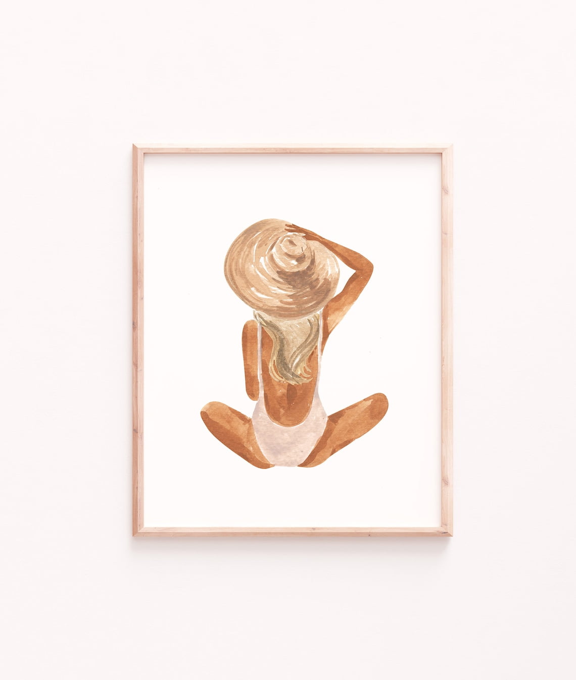 Boho Beach Girl : Chic Summer Wall Art Poster Decor For Living Room ...