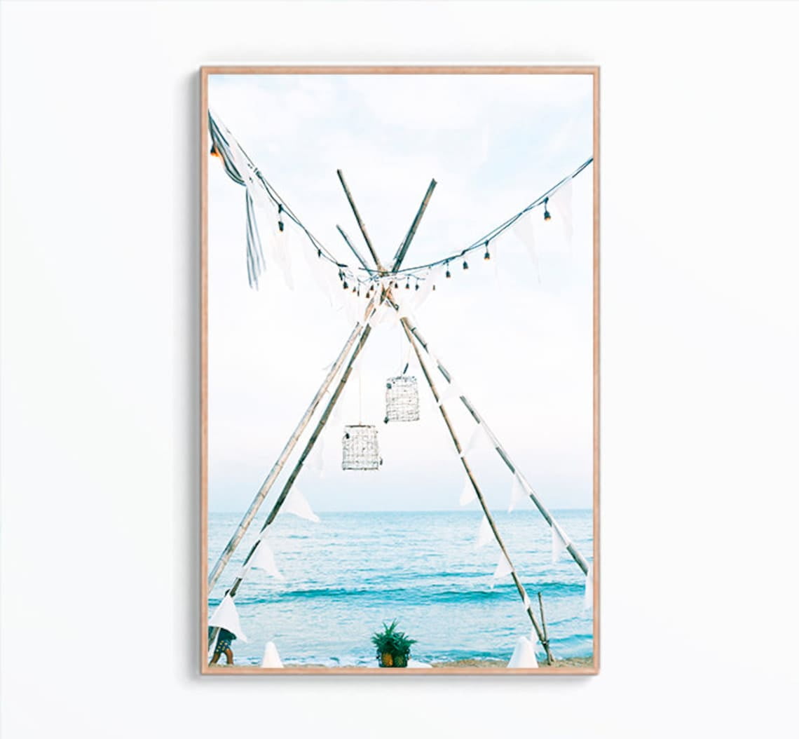 Boho Beach Prints, Boho Coastal Prints, Boho Beach Wall Art, Boho ...