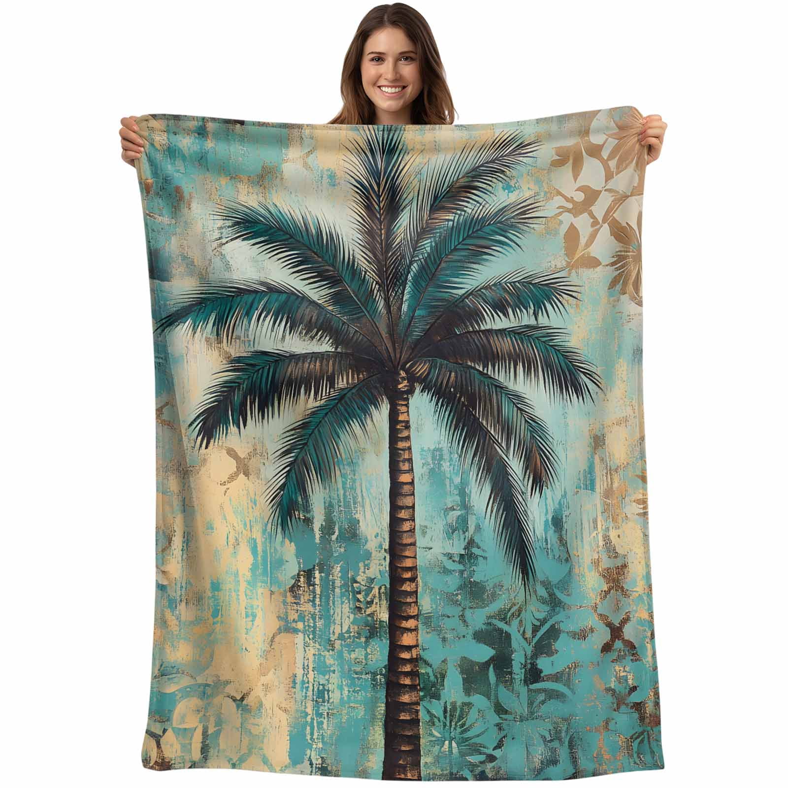 Boho Beach Tree Blanket Soft Cozy Warm Throw Blanket for Couch, Plush ...