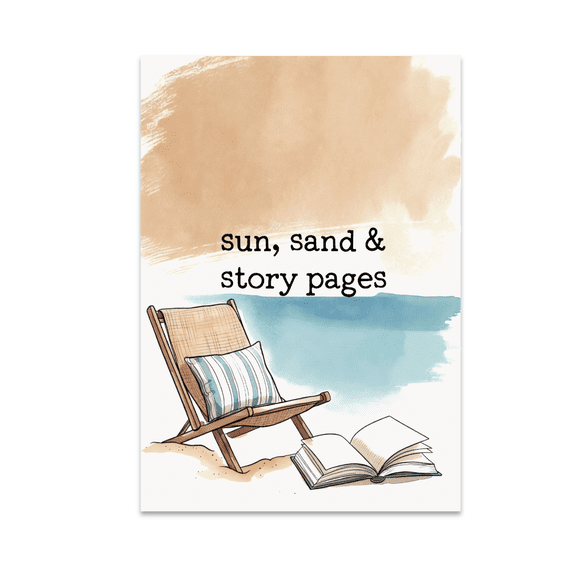 Boho Beach Wall Decor - Book Lover - 13x19 Poster Print - Walmart.com